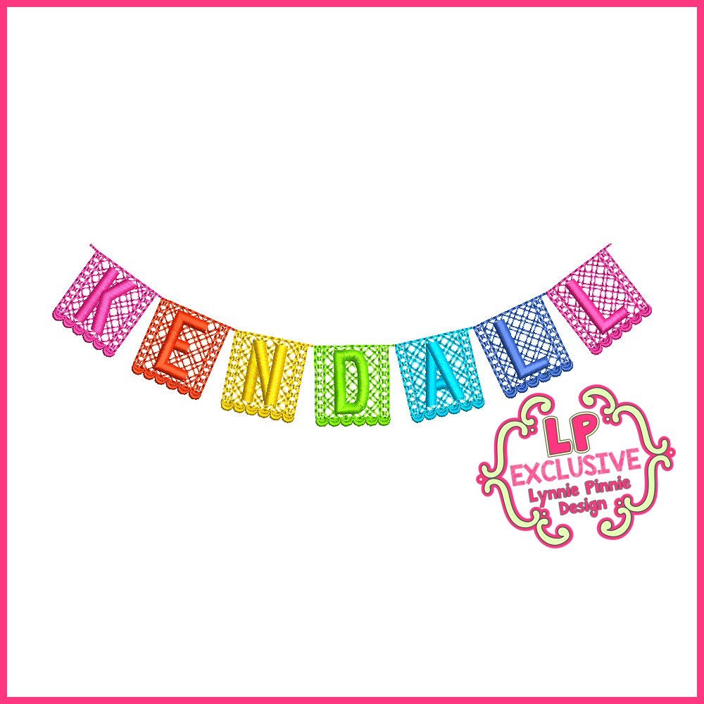 Papel Picado Paper Banner Fiesta FONT Uppercase and Lowercase - Etsy
