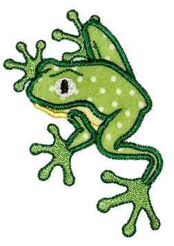 TREE FROG Applique 4x4 5x7 Machine Embroidery Design Boy - Etsy