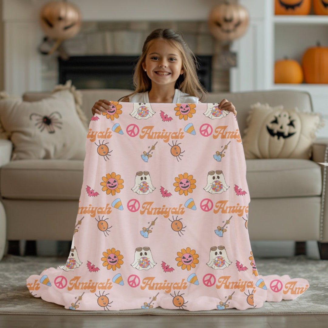 Spooktacular Snuggles, Halloween Blanket, Custom Blanket, Boo Basket ...
