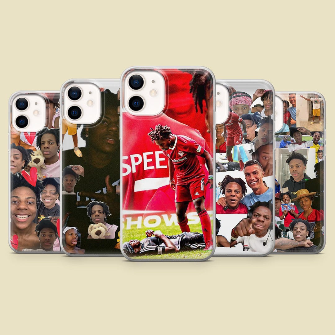 Ishowspeed Phone Case Youtuber Collage for iPhone 16, 15, 14, 13, 12, Samsung S25, S24, S23FE ...