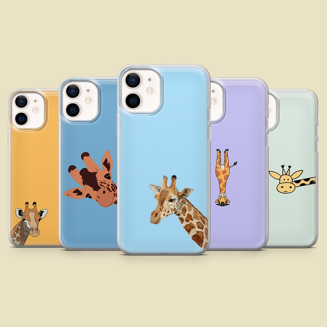 Giraffe Phone Case Animal Zoo Cover for iPhone 16, 15, 14, 13,12 ...