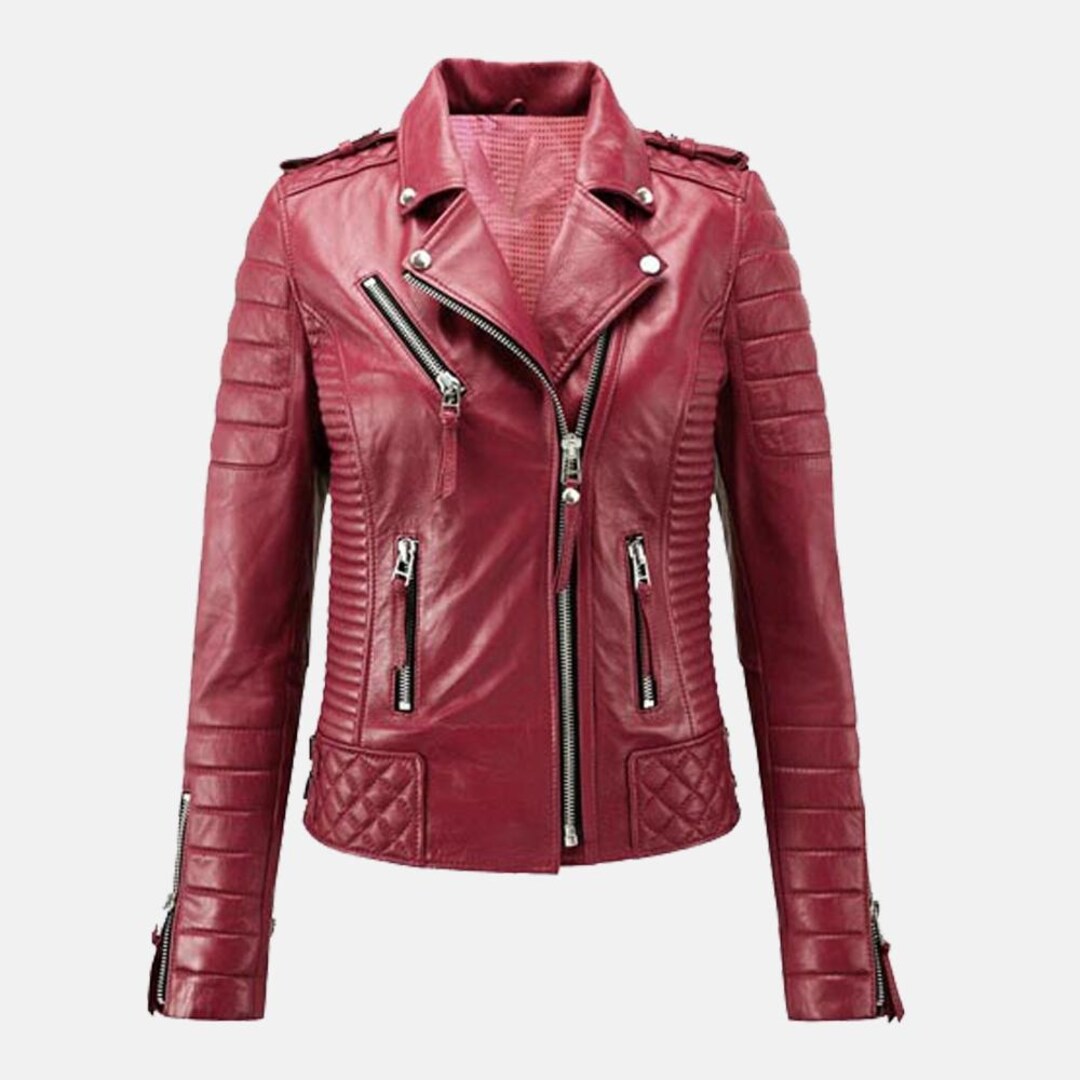 Muse Leather Biker Jacket Women's Biker Jacket - Etsy
