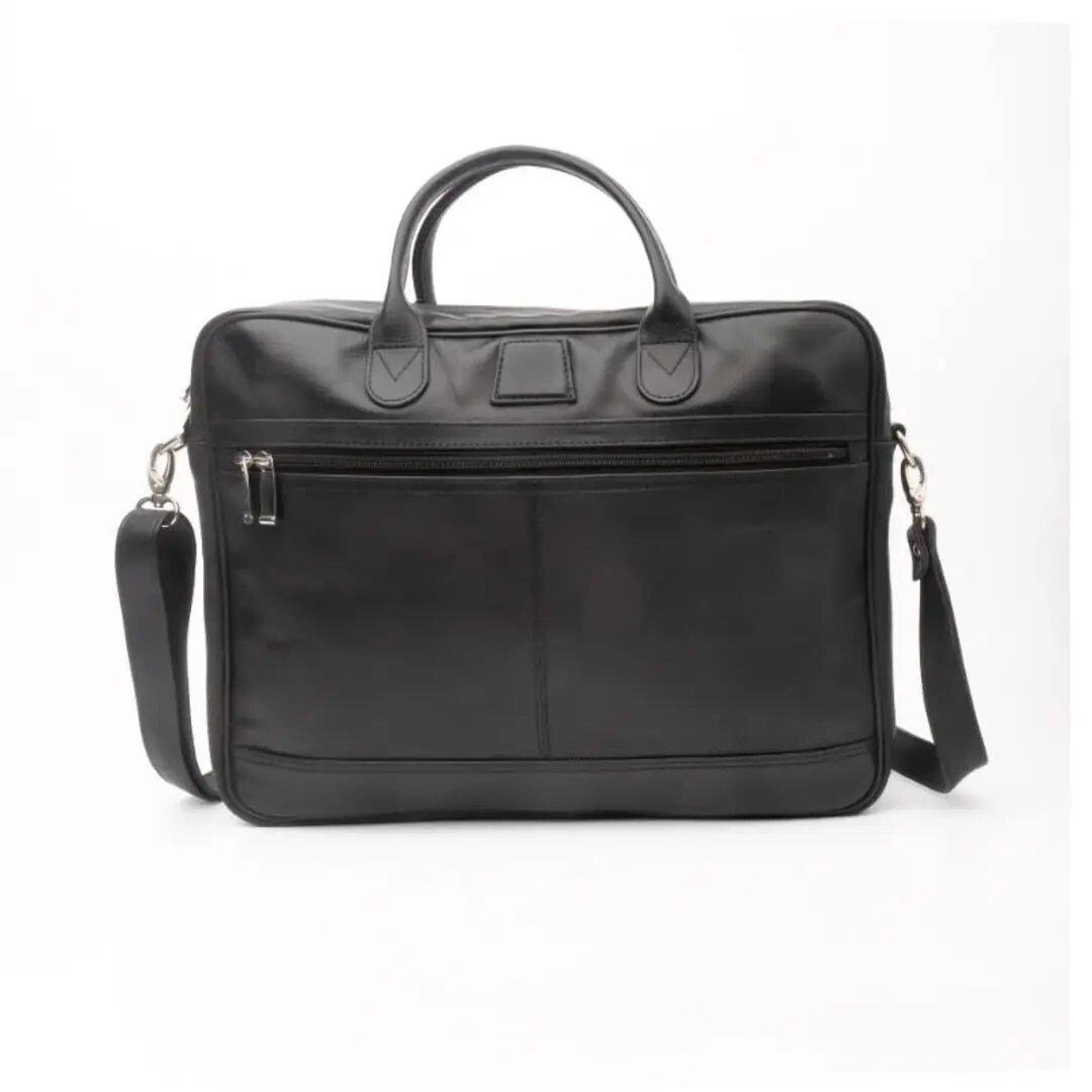 Hand Made Black Executive Custom Leather Laptop Bag - Etsy