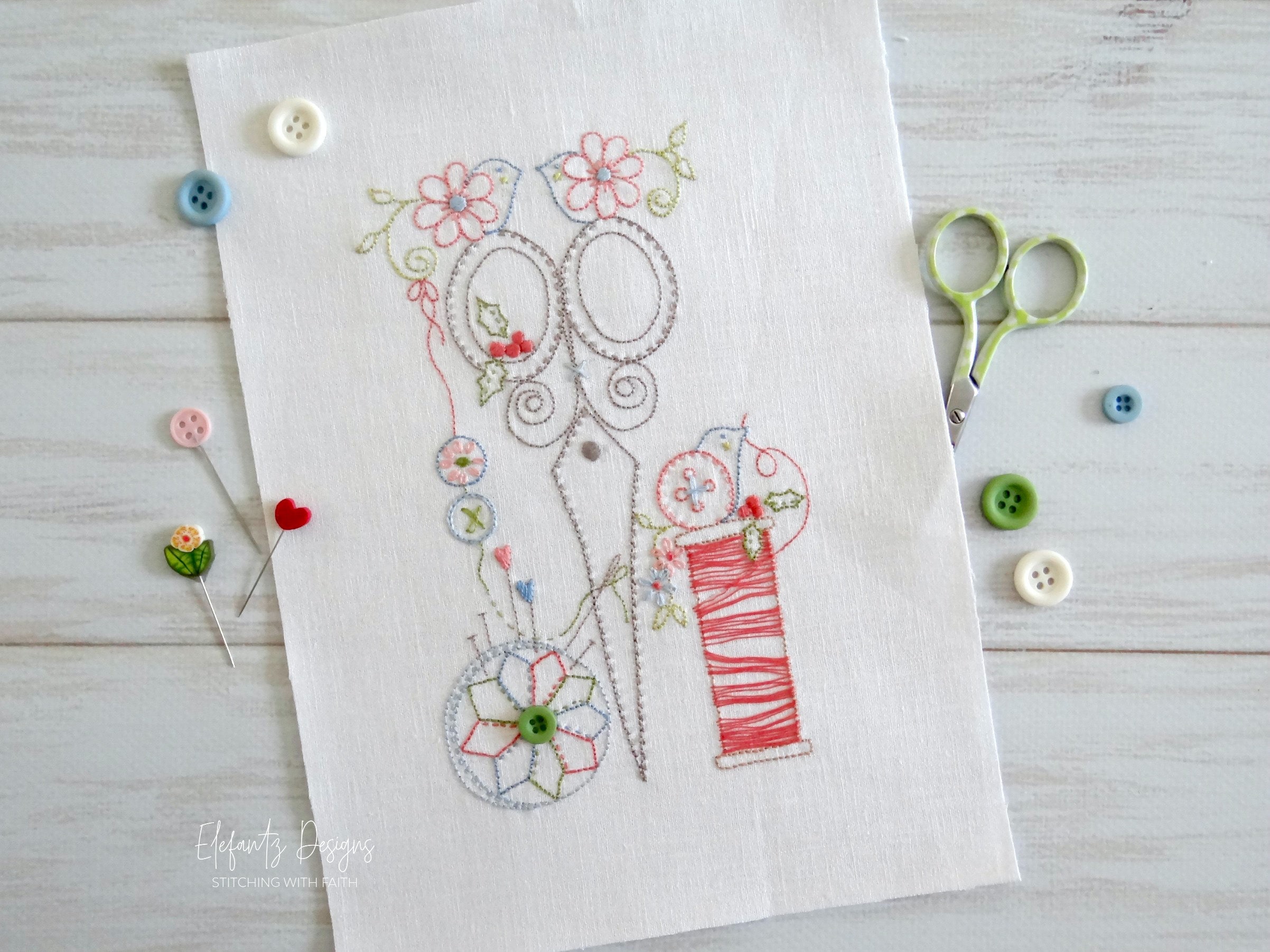 Thread the Needle - Hand Embroidery Pattern - Digital Download - Etsy