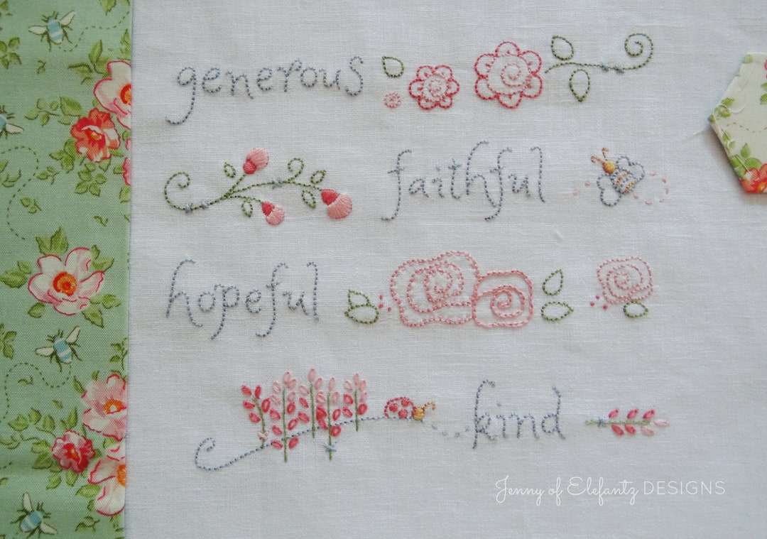 Words Matter - Hand Embroidery Pattern - Digital Download ...