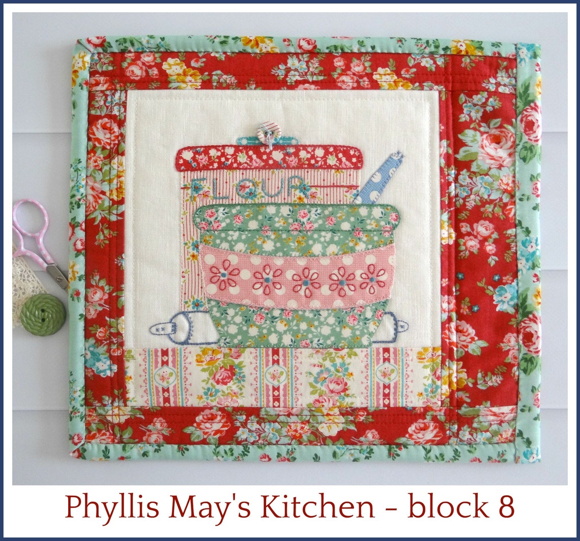 PHYLLIS MAY'S KITCHEN - Hand Embroidery Block of the Month - Memory ...