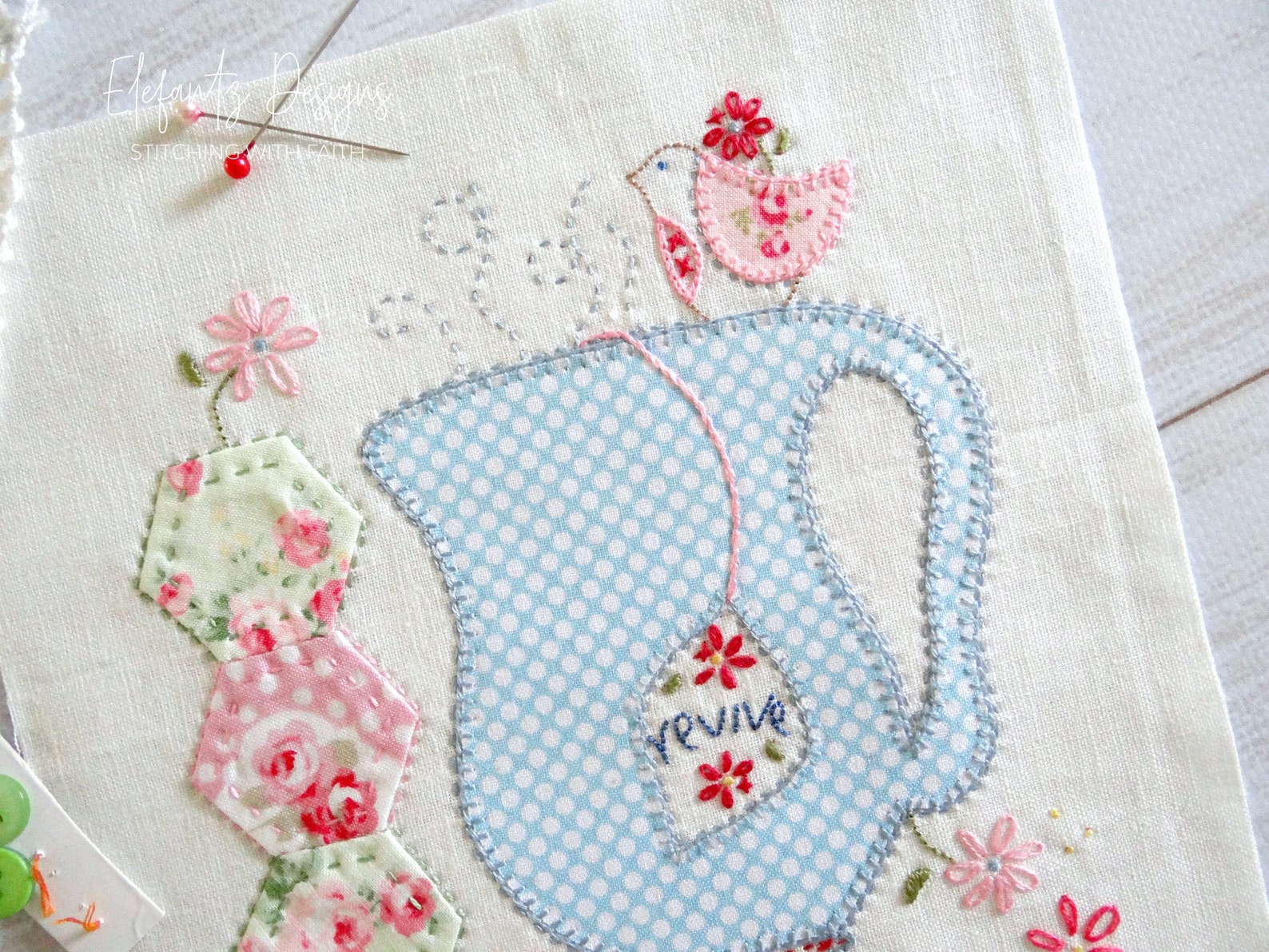 Revive Your Soul Hand Embroidery and Applique Pattern - Etsy