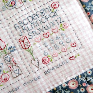 My Little Sampler - Set of Six Embroidery Patterns Finished as a ...