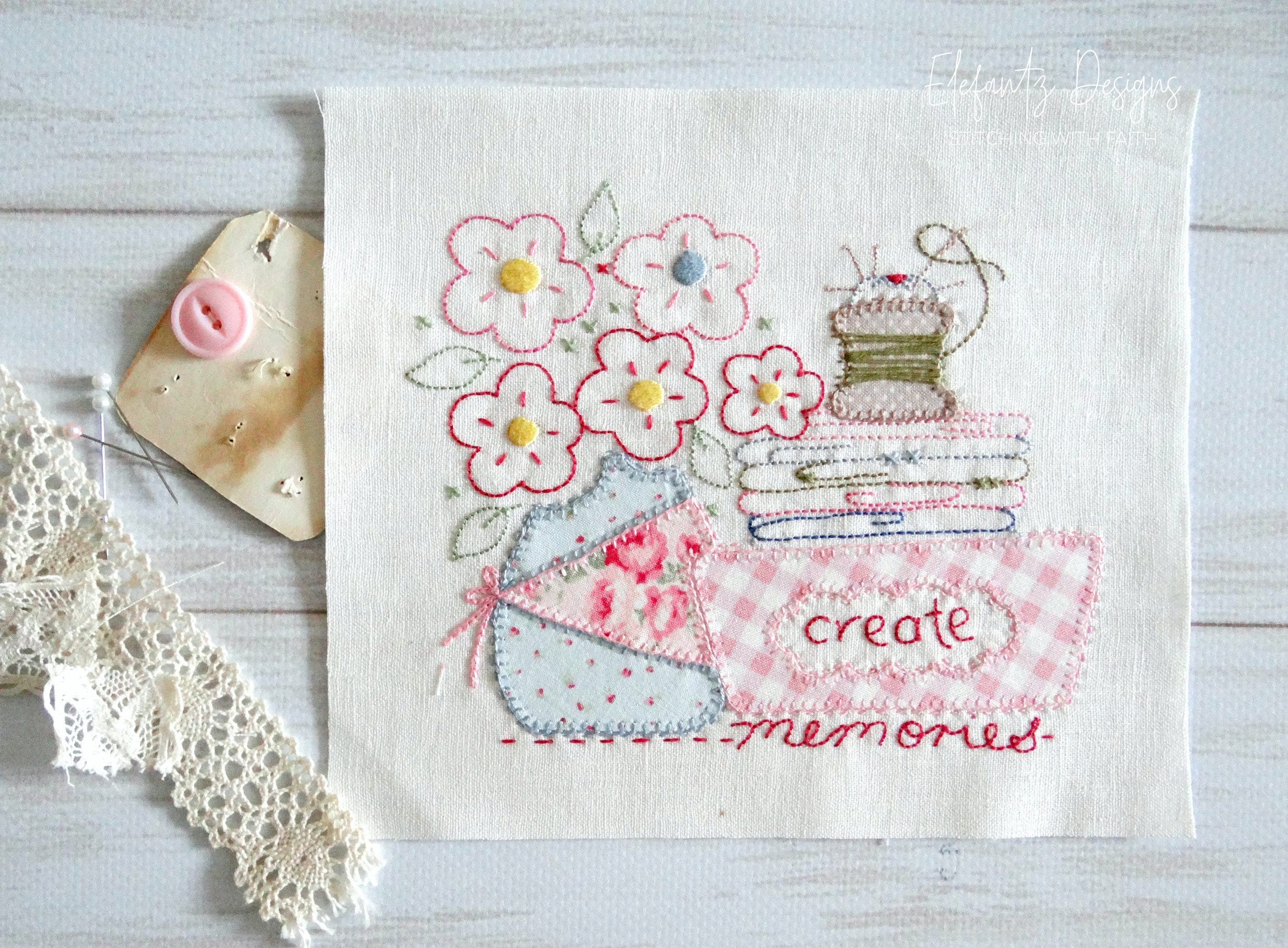 Create Memories Hand Embroidery and Applique Digital - Etsy