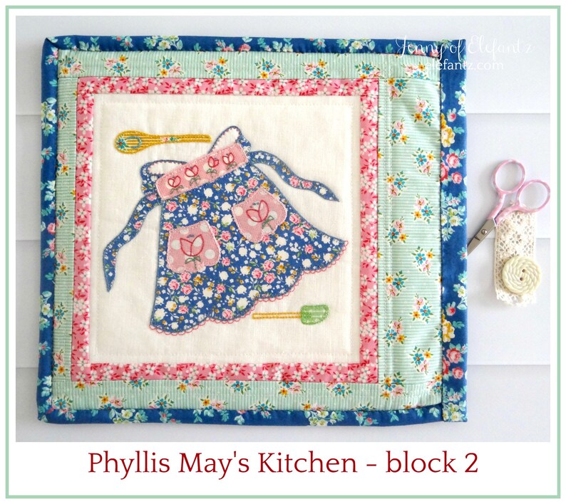 PHYLLIS MAY'S KITCHEN Hand Embroidery Block of the Month - Etsy