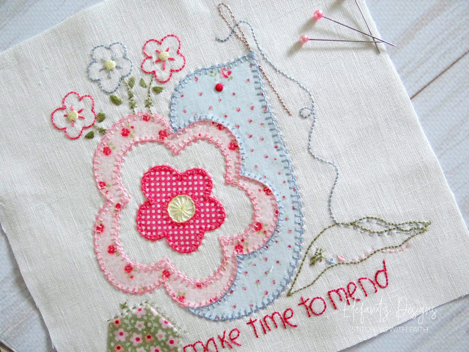 Time to Mend Hand Embroidery and Applique Pattern - Etsy