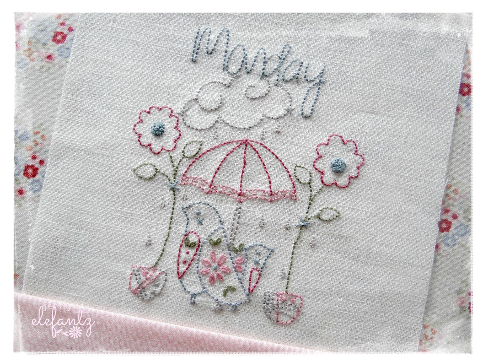 Days of the Week - Seven Hand Embroidery Patterns - Digital Download ...
