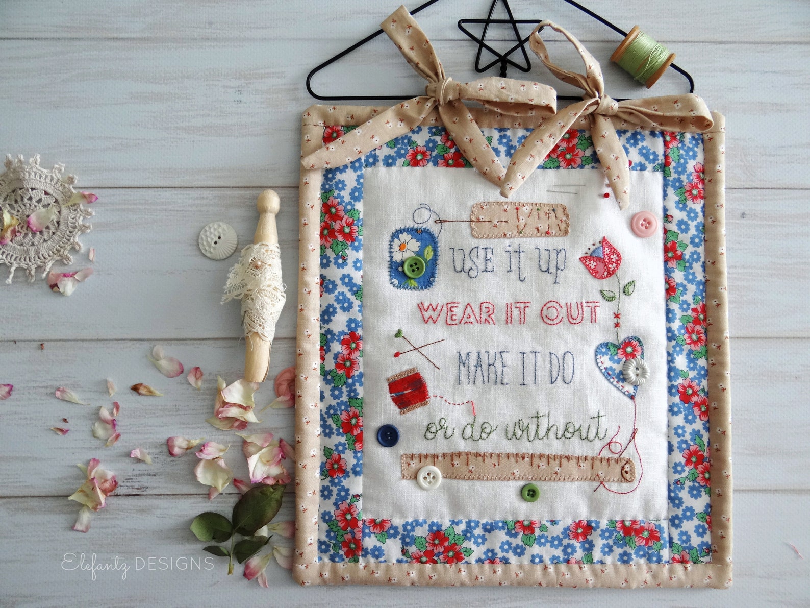 Use It up Amish Quote Hand Embroidery Applique Pattern - Etsy