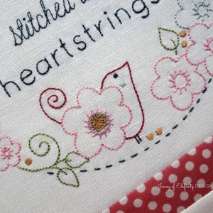 Stitched With Heartstrings Hand Embroidery Pattern Digital Download - Etsy Australia