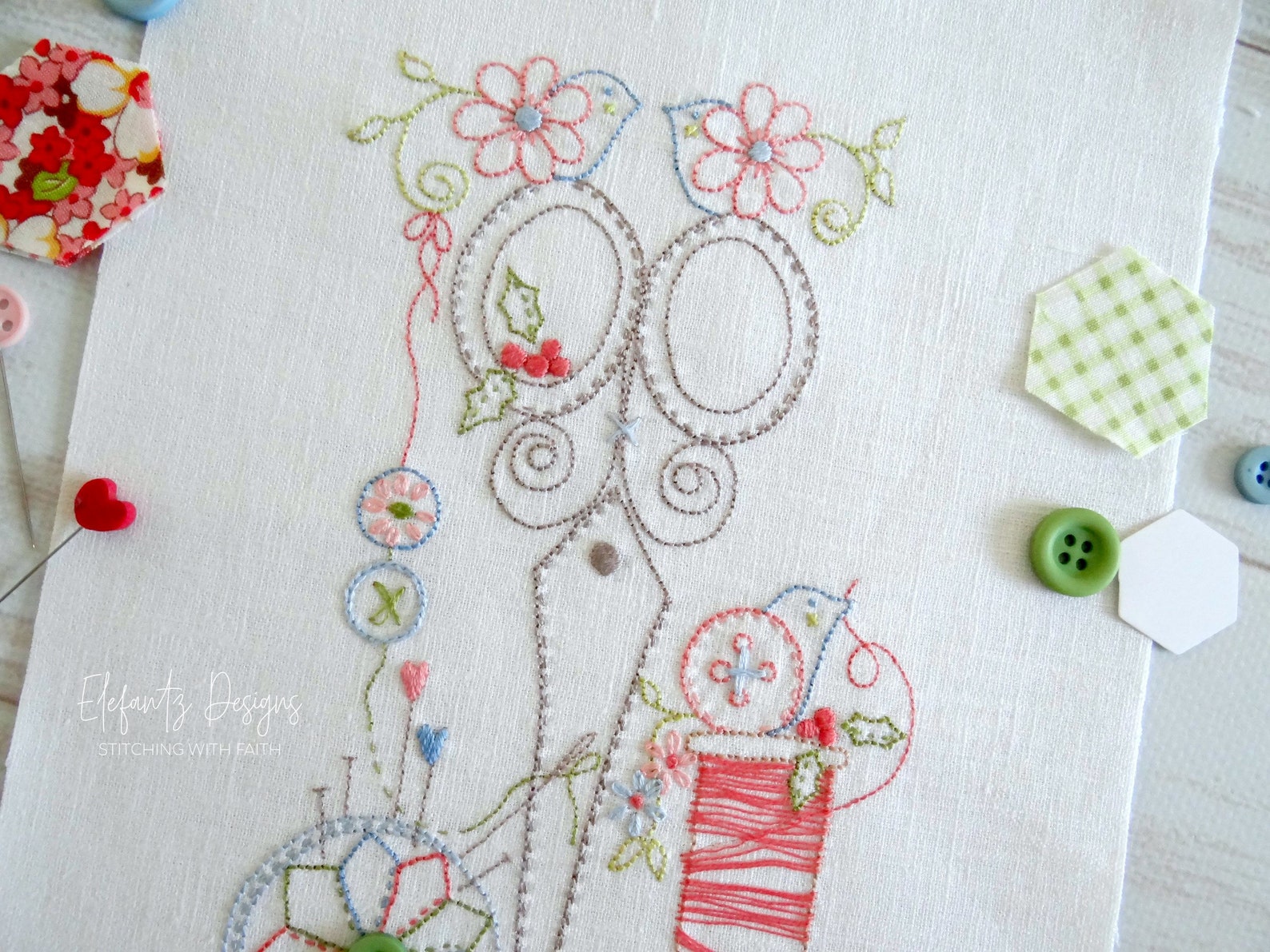 Thread the Needle - Hand Embroidery Pattern - Digital Download - Etsy