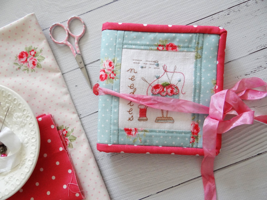 The Rosey Needle Case Pattern - Hand Embroidery - Applique - Digital ...