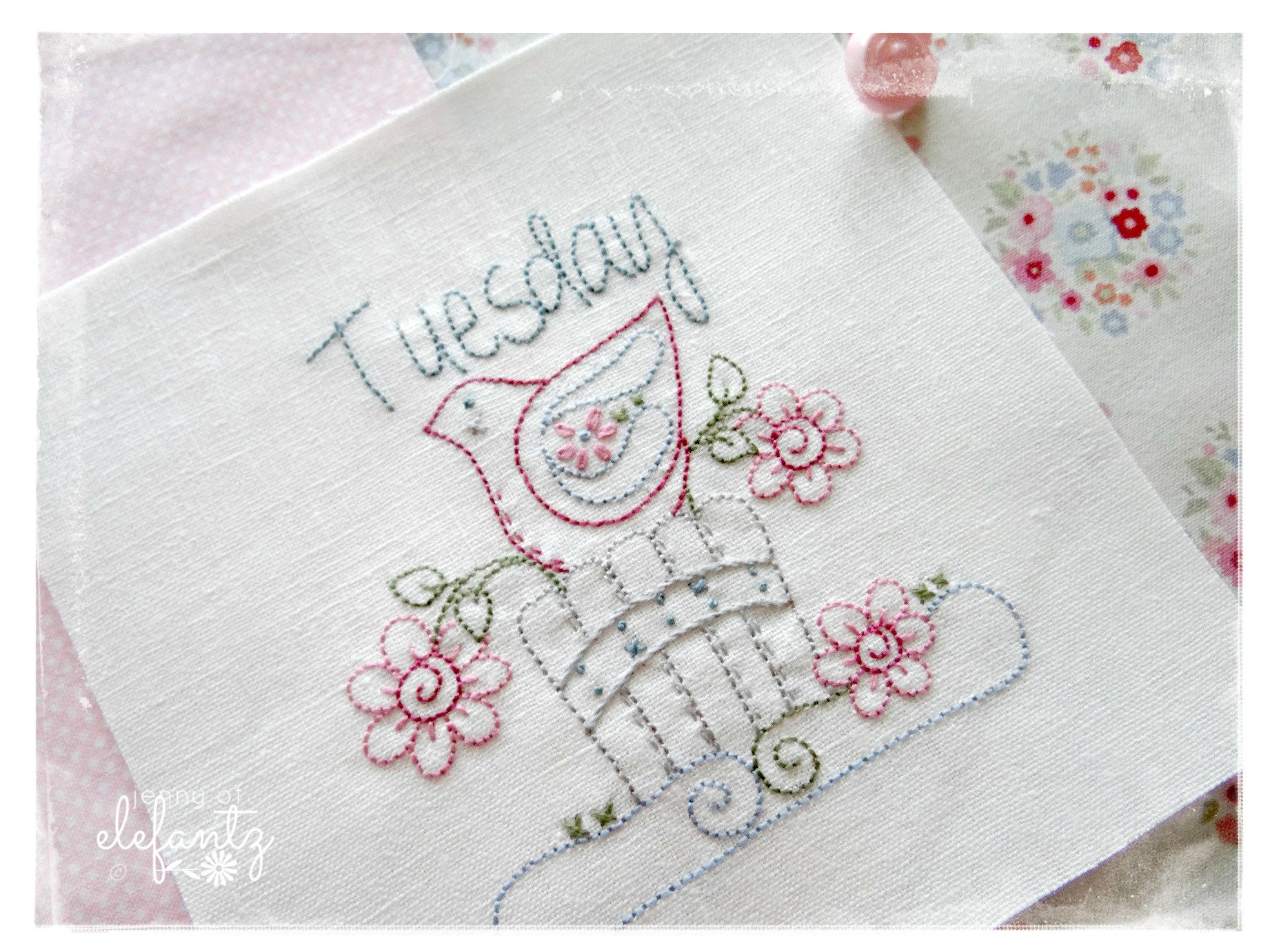 Days of the Week - Seven Hand Embroidery Patterns - Digital Download - Etsy