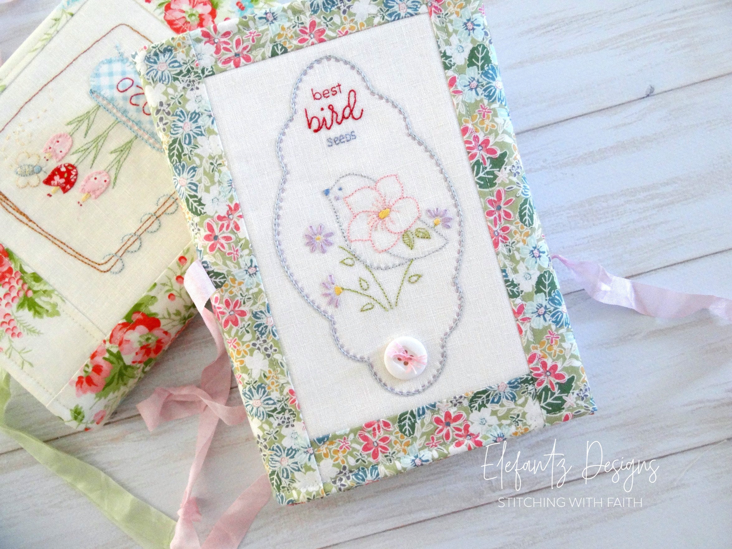 Set of 4 Flower Seed Packet Hand Embroidery Patterns Digital - Etsy
