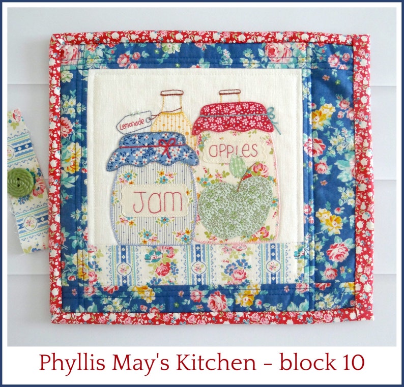 PHYLLIS MAY'S KITCHEN Hand Embroidery Block of the Month - Etsy