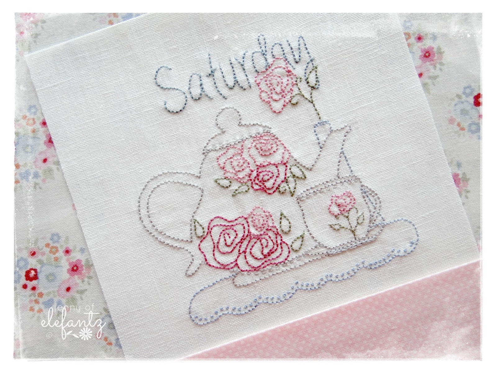 Days of the Week - Seven Hand Embroidery Patterns - Digital Download - Etsy