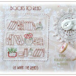 The Reading Room Hand Embroidery Pattern PLUS Bonus Journal Cover ...