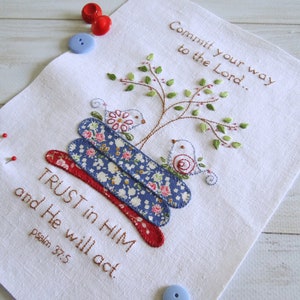 Commit Your Way - Psalm 37:5 - Hand Embroidery Pattern - Digital ...