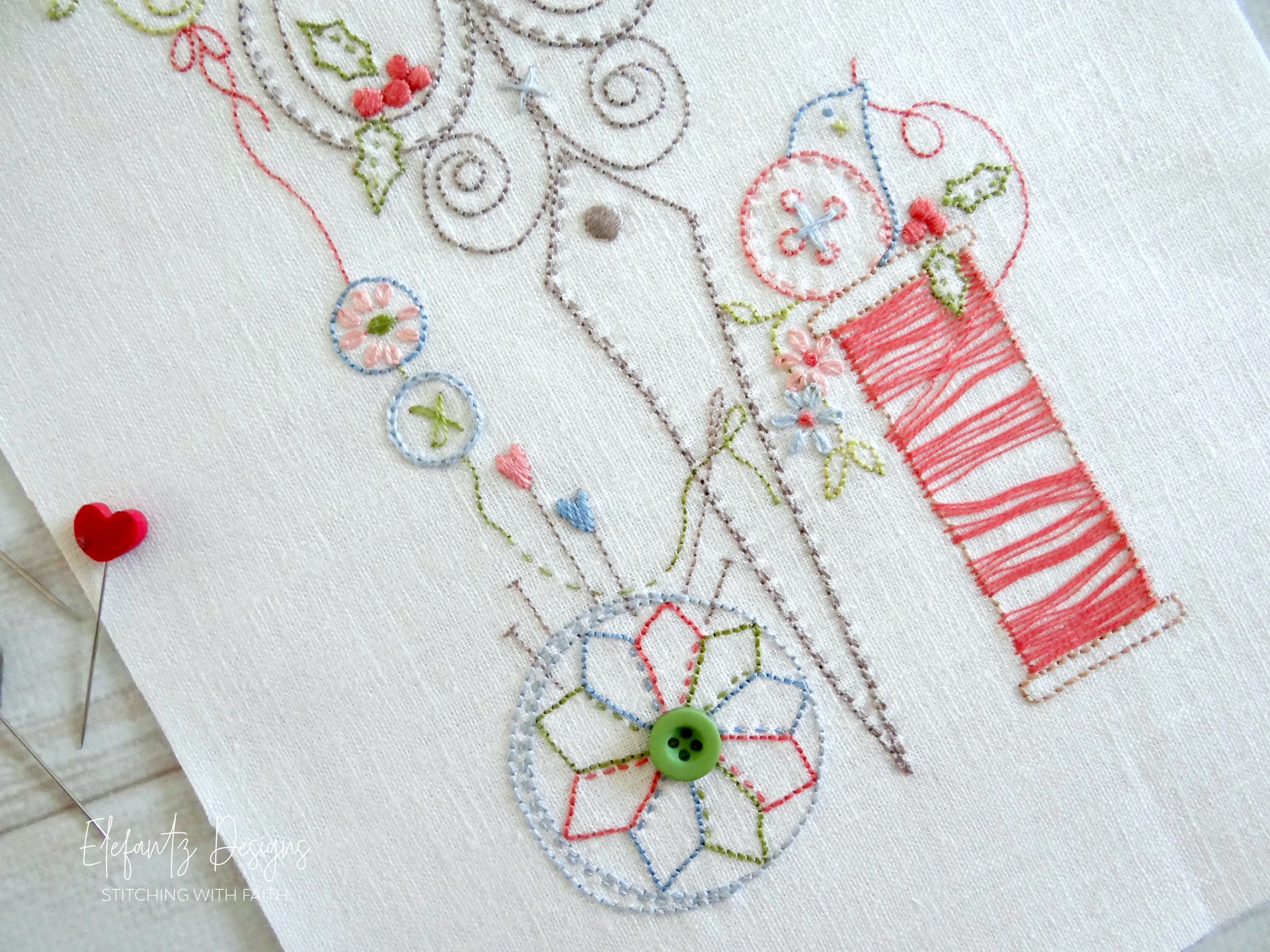 Thread the Needle - Hand Embroidery Pattern - Digital Download - Etsy ...