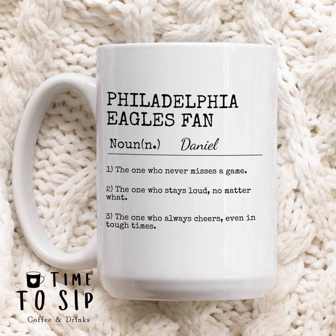 Philadelphia Eagles Personalized Fan Mug, Sports Mug, American Football ...