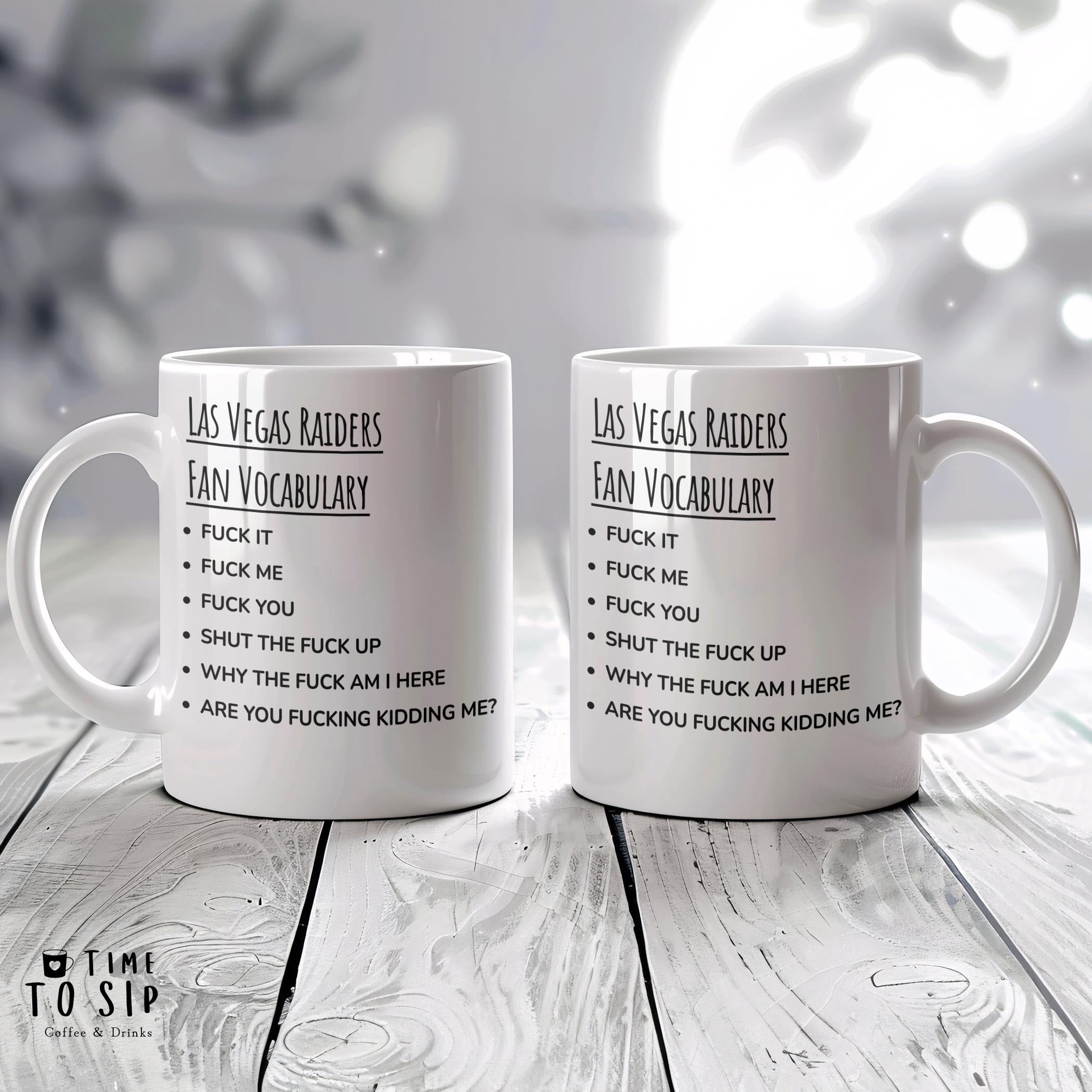 Las Vegas Raiders Fan Vocabulary Mug, Sports Mug, American Football ...