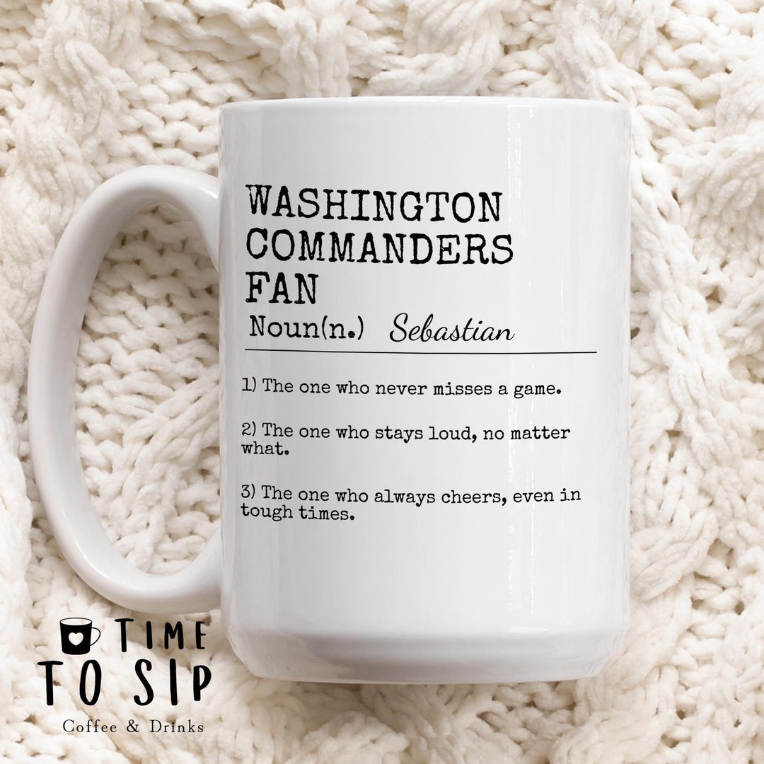 Washington Commanders Personalized Fan Mug, Washington Commanders ...