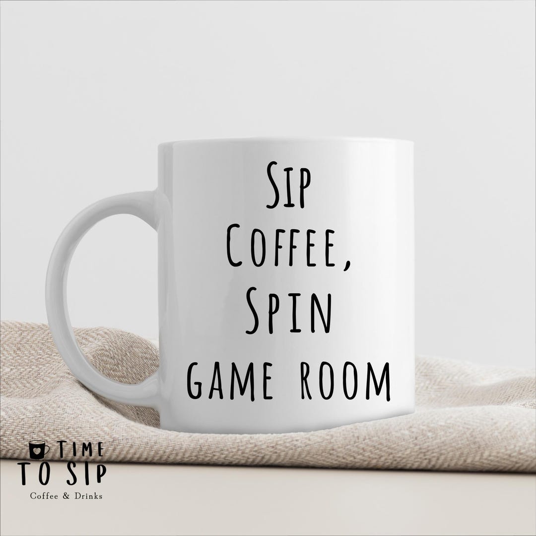 Sip Coffee Spin Game Room Mug, Super Brother Mug, Sip and Pranks Mug ...