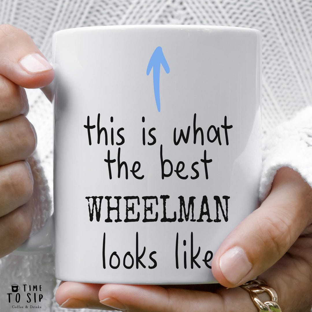This is What the Best Wheelman Looks Like Mug, Gift for Cycleball Fan ...