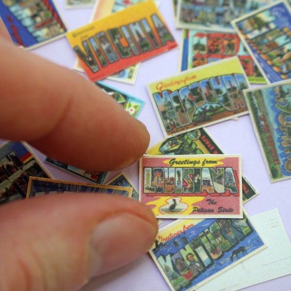 Miniature Postcards - Etsy