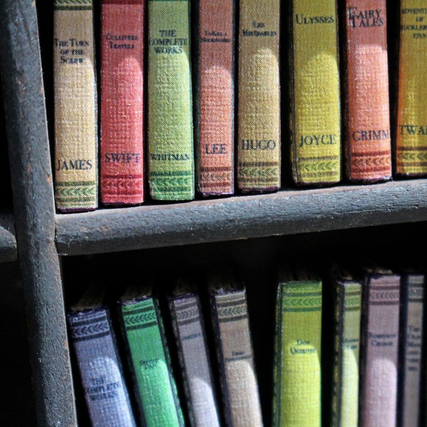 Miniature Library - Etsy