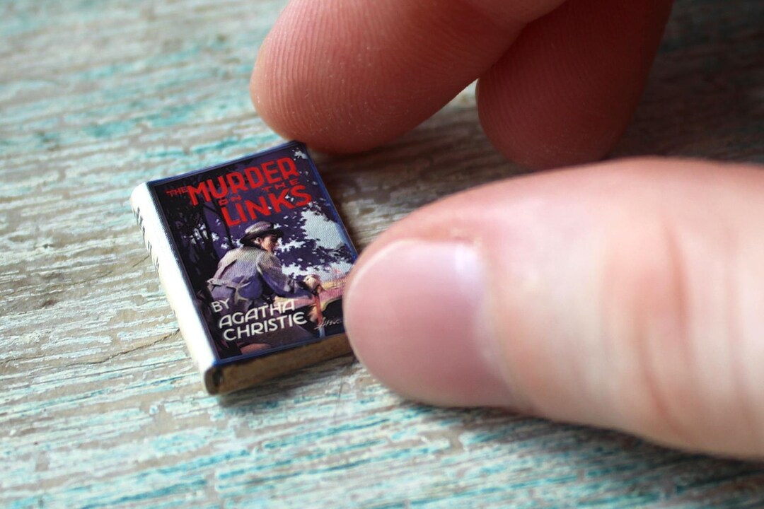 Miniature Murder on the Links Book – 1:12 Scale Agatha Christie Mystery ...