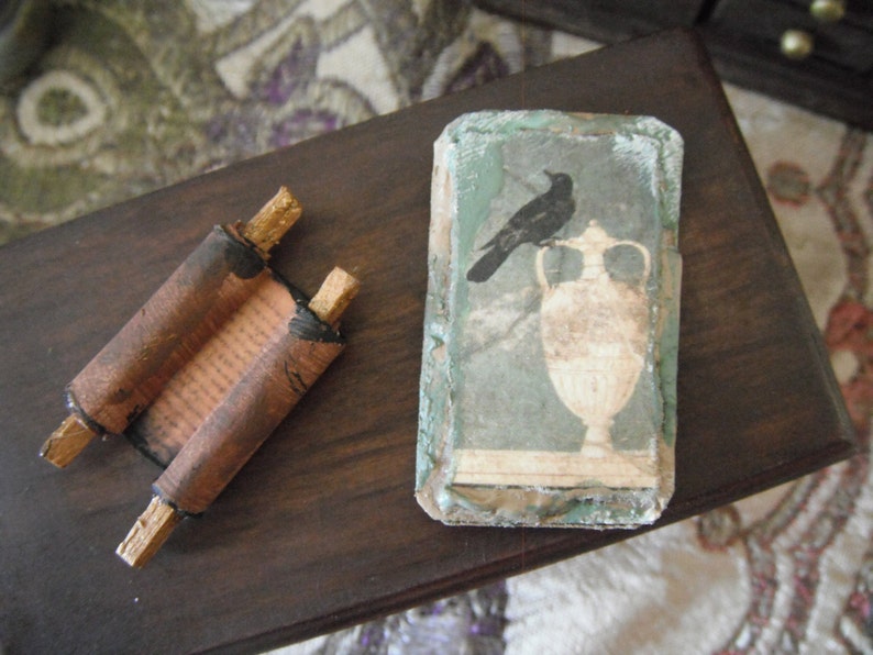 Miniature Roman Raven Fresco - Etsy