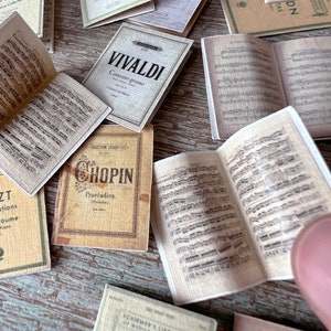 Miniature Classical Sheet Music – 1:12 Scale Dollhouse Prop • Tiny ...