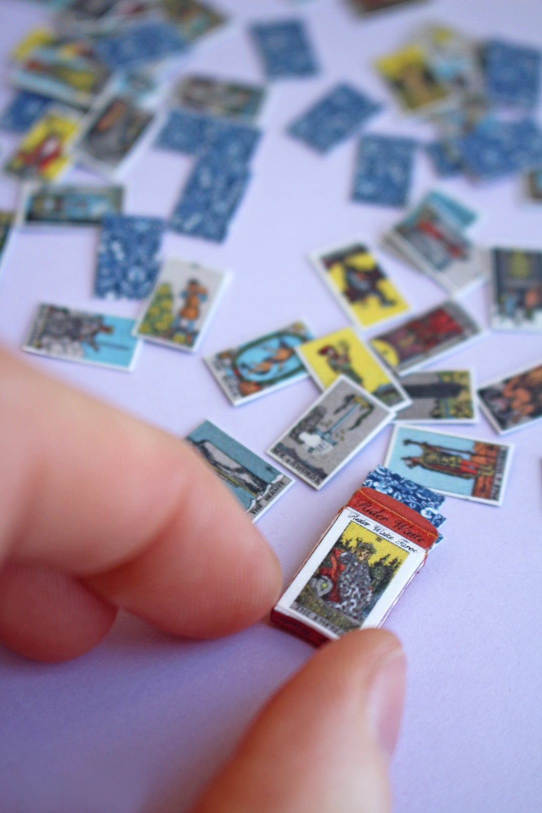 Miniature Complete Rider Waite Tarot Deck + Box - Etsy