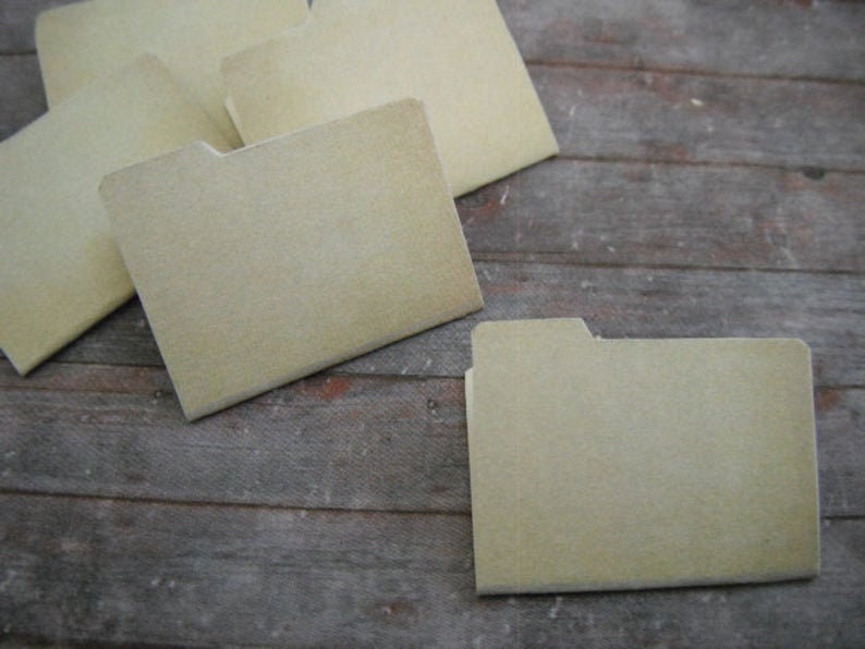 Miniature Manila Folders: Dollhouse Digital Download DIY | Etsy