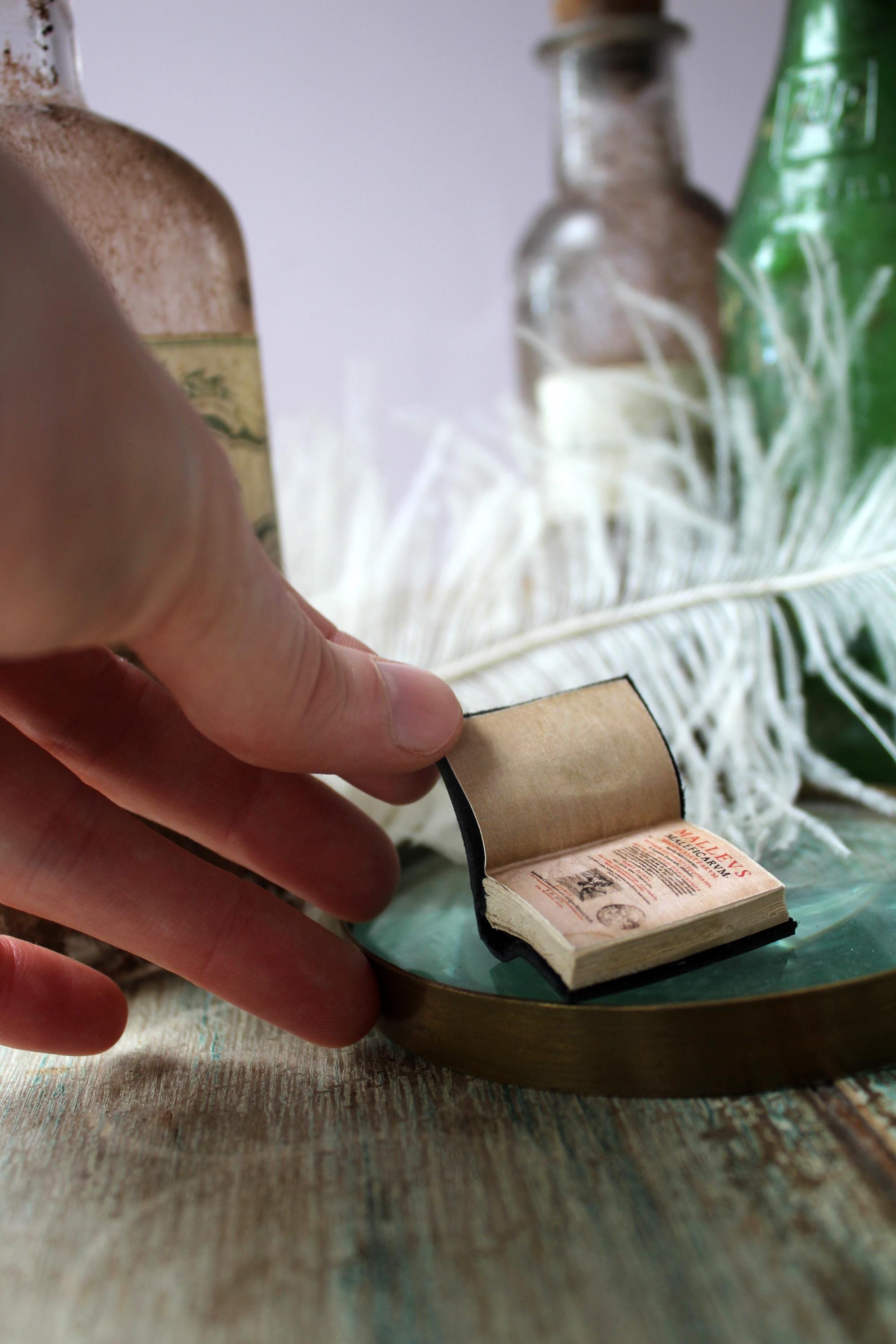 Miniature Malleus Maleficarum Book – 1:12 Scale Witchcraft Prop • Tiny ...