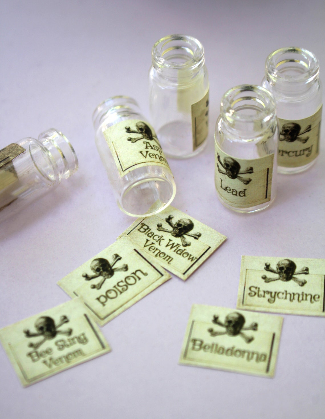 30 Antique Poison Labels: Dollhouse Digital Download DIY - Etsy