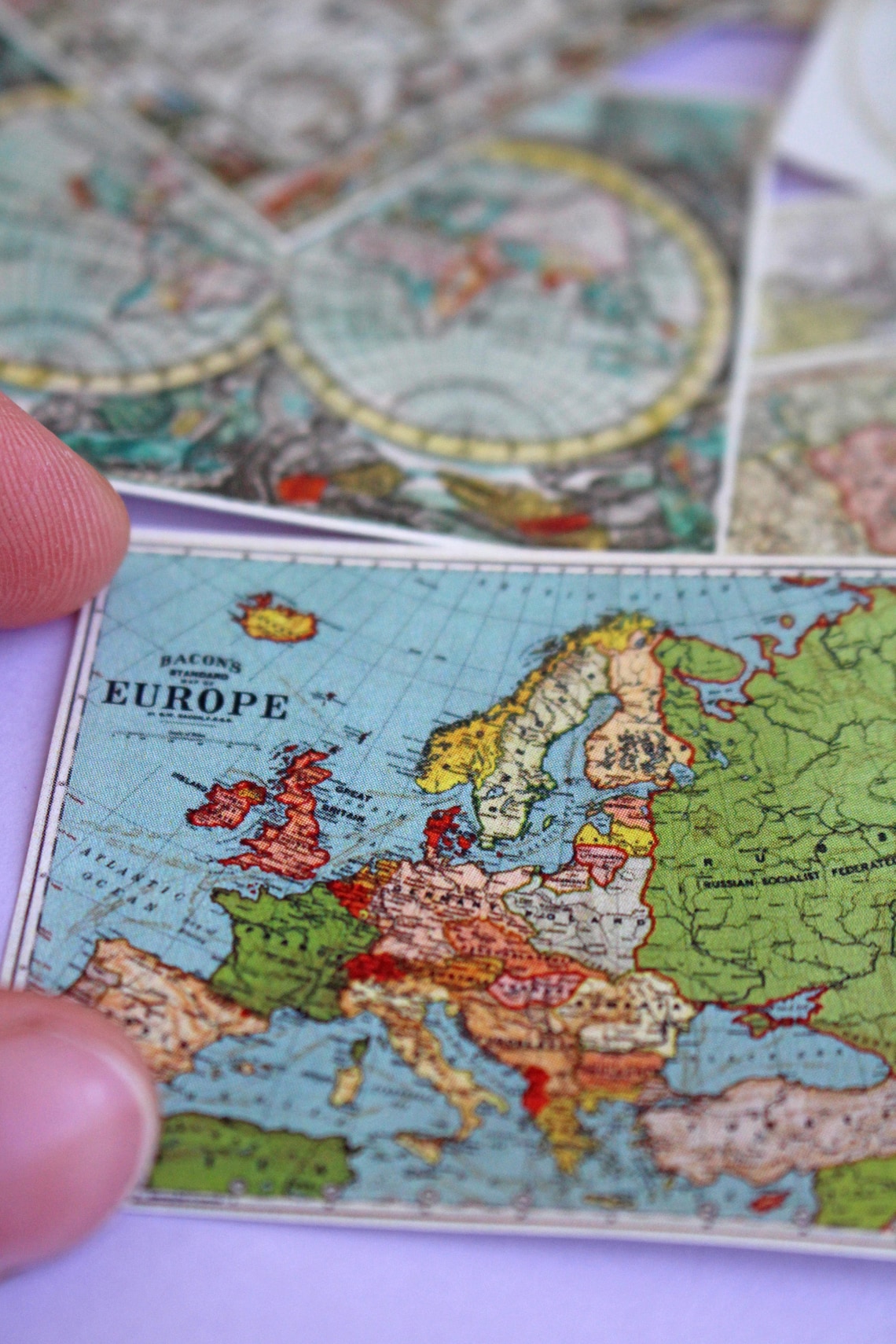 15 Miniature World Maps - Etsy