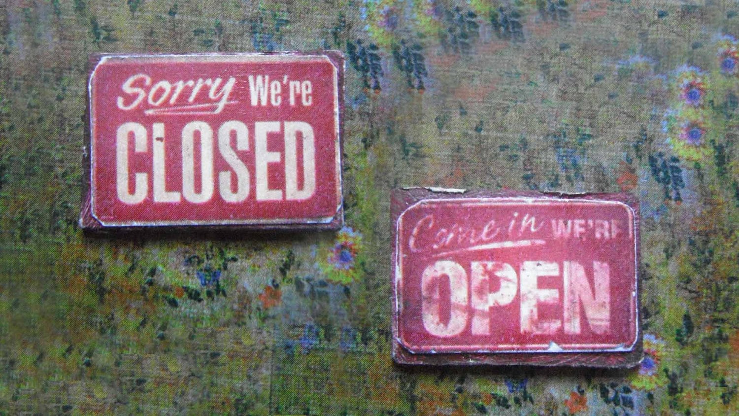 Miniature Sign --- Open/closed - Etsy