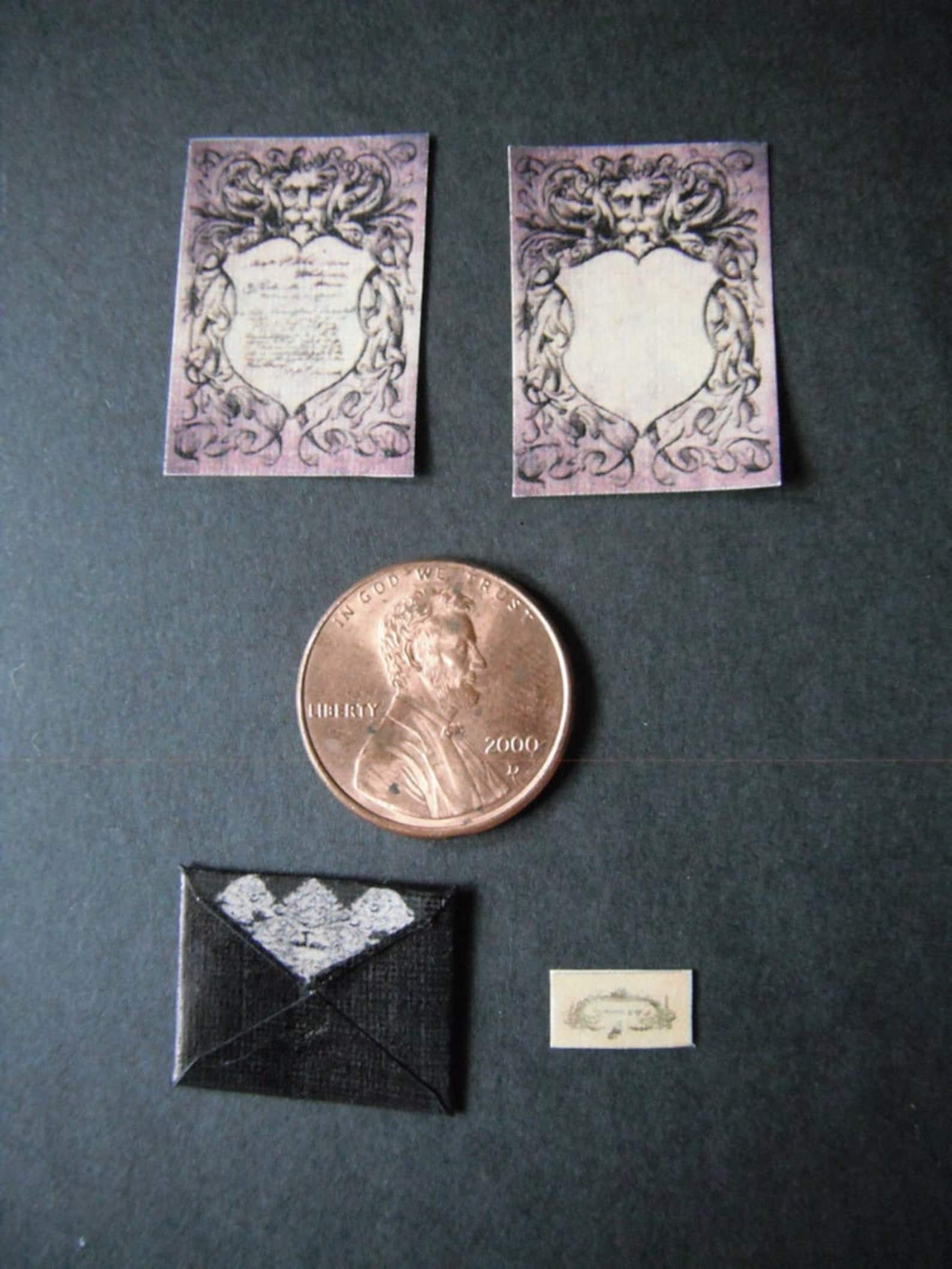 Miniature Haunted Mansion Letter Set: Dollhouse Digital | Etsy