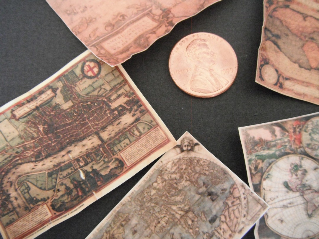 Miniature Antique Maps - Etsy