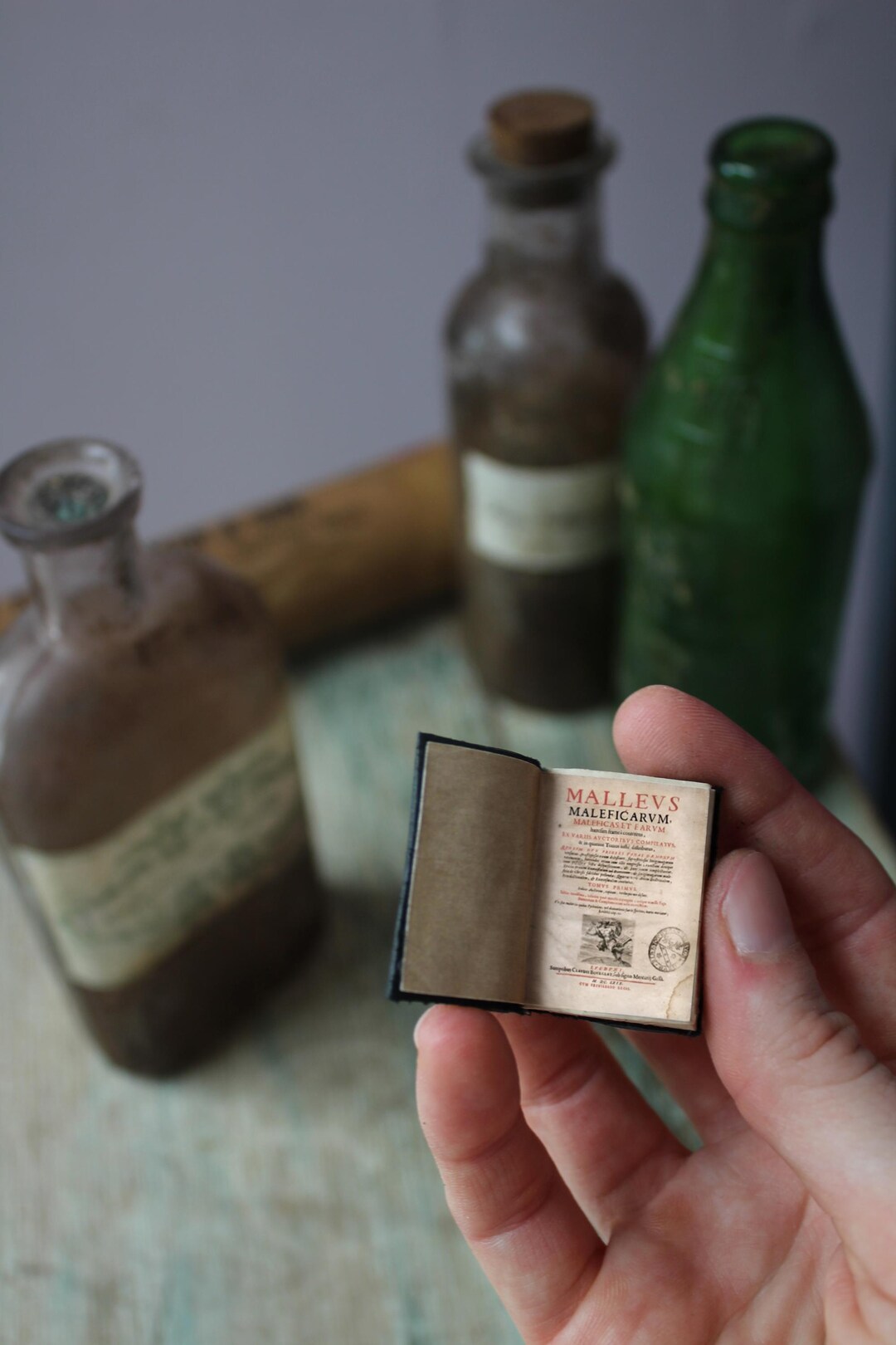 Miniature Malleus Maleficarum Book – 1:12 Scale Witchcraft Prop • Tiny ...