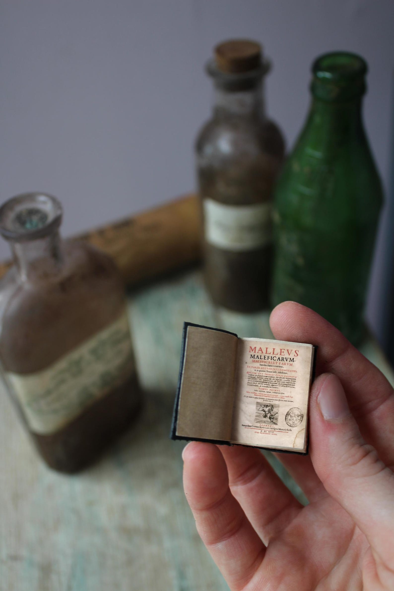 Miniature Malleus Maleficarum Book – 1:12 Scale Witchcraft Prop • Tiny ...