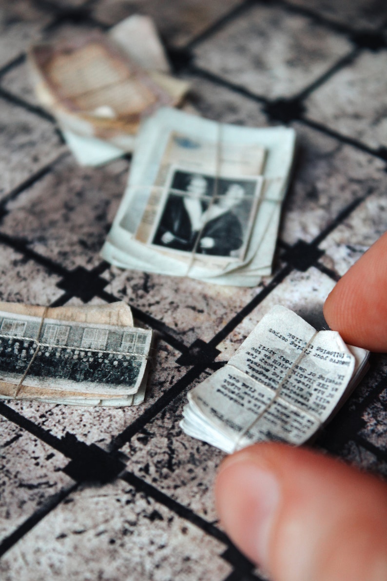 Miniature Bundle of Old Papers - Etsy