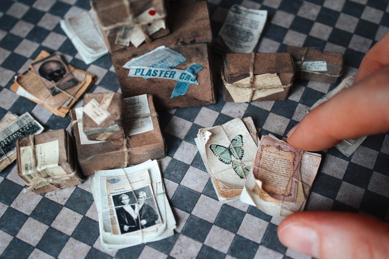 Miniature Bundle of Old Papers - Etsy
