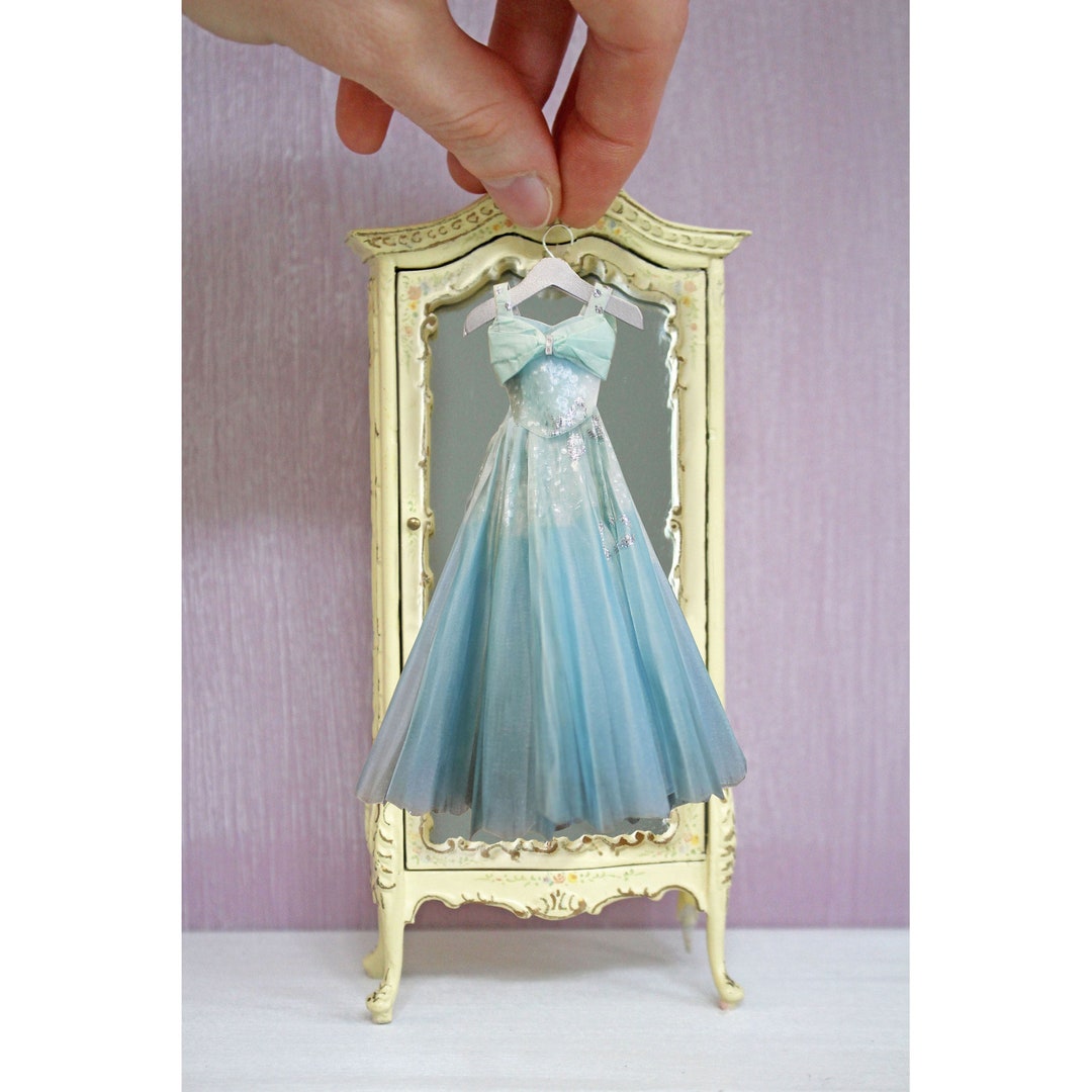 Miniature Handpainted Paper Dress --- Stars in Her Eyes - Etsy